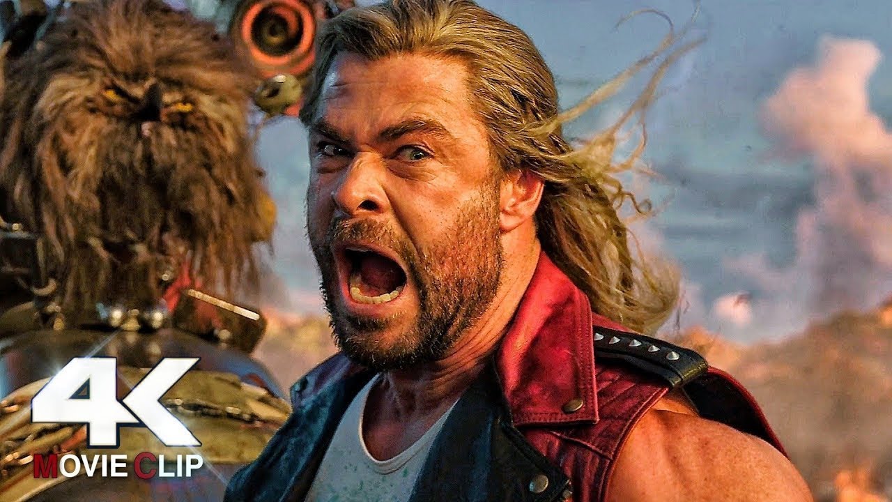 Thor Love And Thunder Thor First Fight Scene in Hindi Thor Love And ...