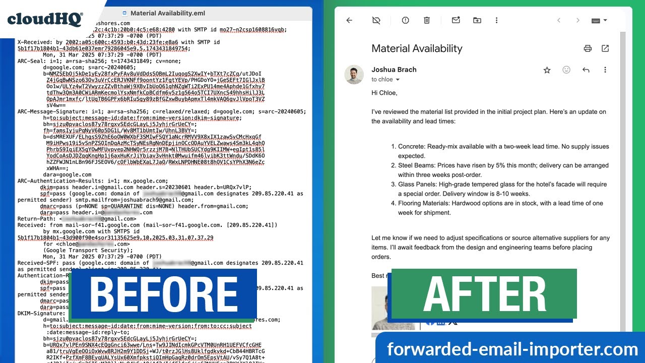 Forwarded Email Importer: Instantly Reformat Messy Forwarded Emails ...