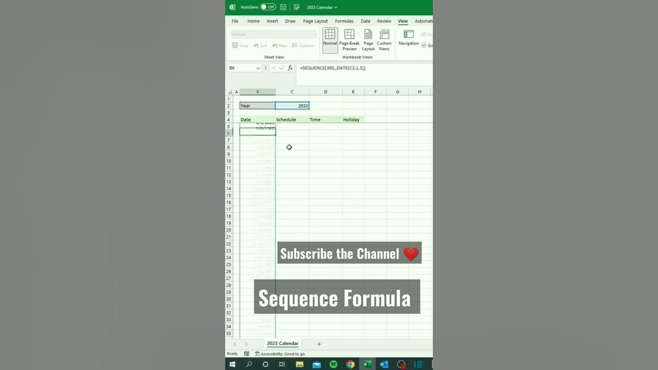 Sequence Formula #excel #excelformulas #shorts #short #minalkhona #trendingshorts #exceltutorial ...