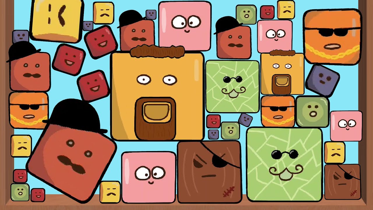 SQUARE GAMES - Watermelon Game 2D Blocks (Part 1). 2048 Cubes, Merge ...
