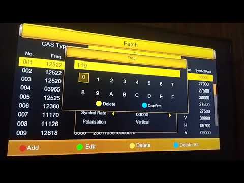 How to add Biss key Atn on 1506 receiver #bisskey #atn