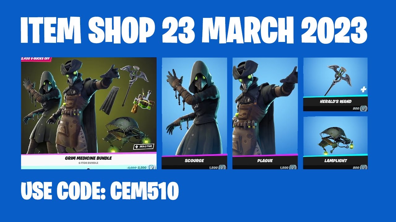 Fortnite Item Shop 23 March 2023 - YouTube