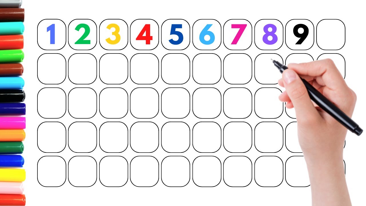 Learn to Write Numbers 1 to 10 ️ | Fun 123 Writing Practice for ...