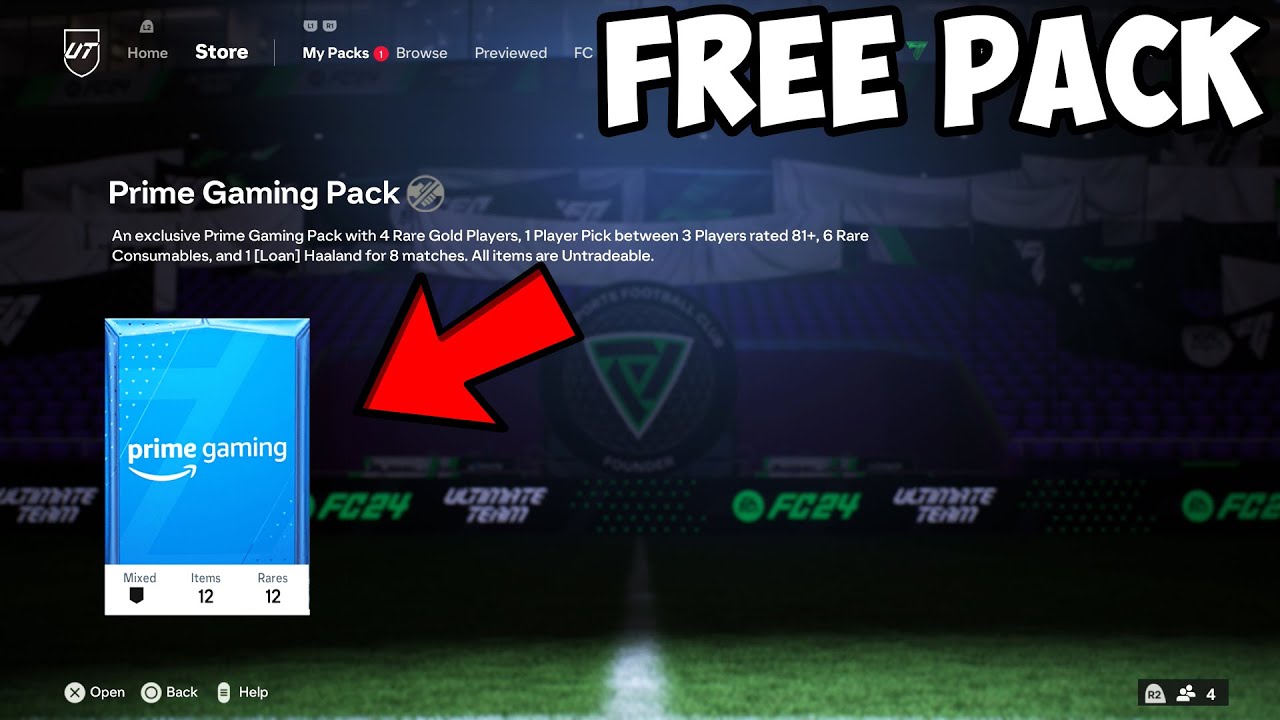 FREE PACKS! How to Claim Prime Gaming Pack EAFC 24 - YouTube