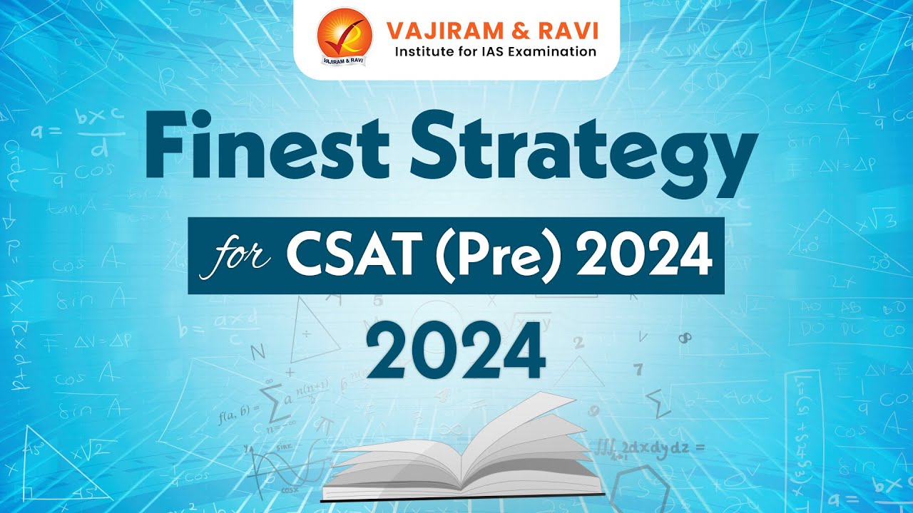 Finest Strategy for CSAT (Pre) 2024 - YouTube