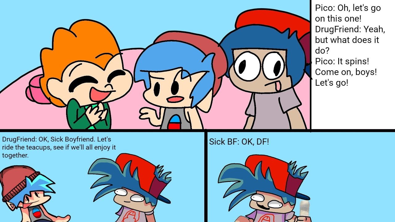 3 Boys in Cups - FNF SpongeBob Parodies Comic - YouTube