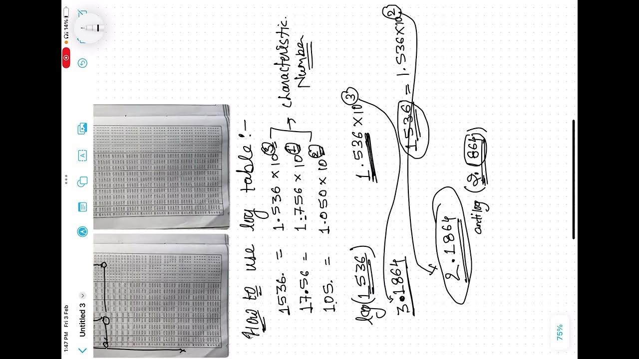 How to use log table - YouTube