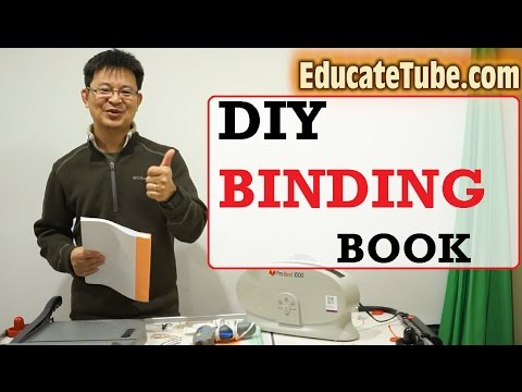 How to make or bind your own book - DIY Binding Book - Self-Publishing Book for free! - YouTube
