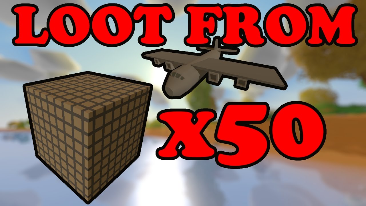 Unturned - Loot from 50 Air Drops! - YouTube