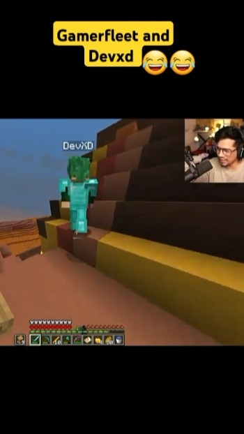 Gamerfleet and devxd 😅🤣 #minecraft #funny #funnyvideo #trending # ...