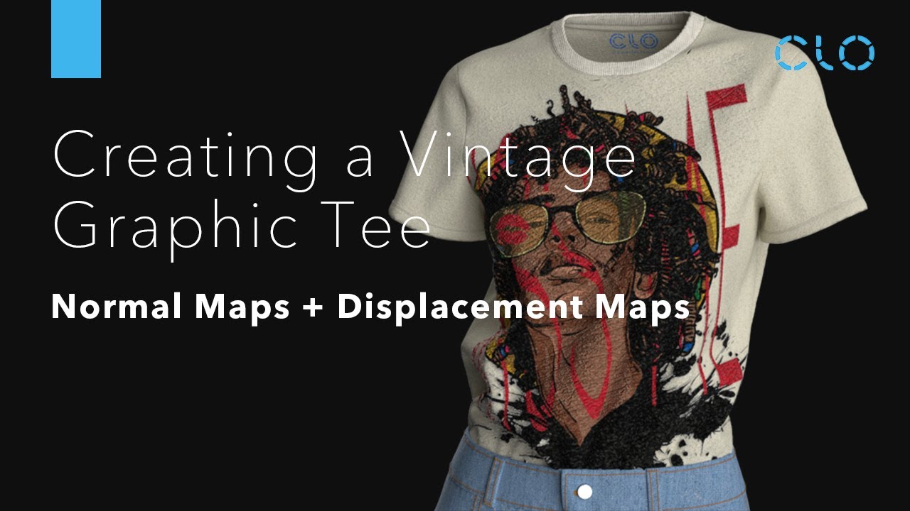 How to Create a Distressed Graphic and Vintage Tee in CLO - YouTube