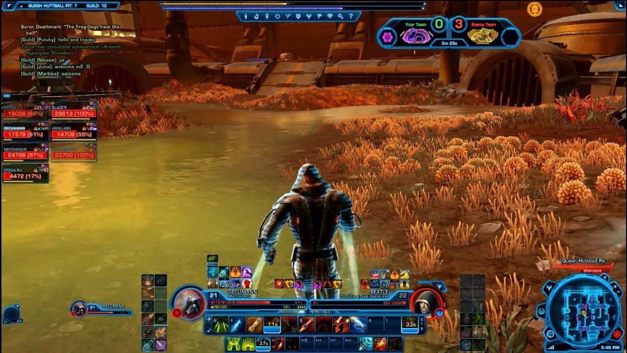 SWTOR pvp 2.7 mercenary bodyguard - YouTube