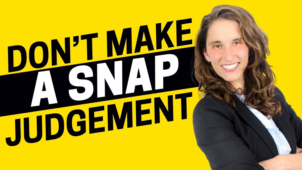 2498 - Don’t Make a Snap Judgment About These English Phrases - YouTube ...