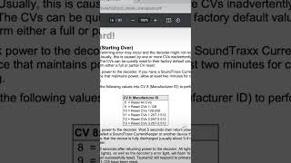 Soundtraxx Decoder Cv List | Popnable