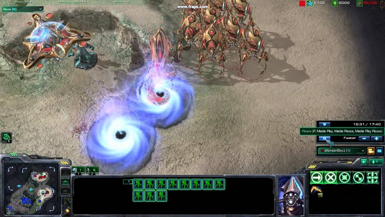 Starcraft 2:Did anyone know about this: Vortex Splash - YouTube