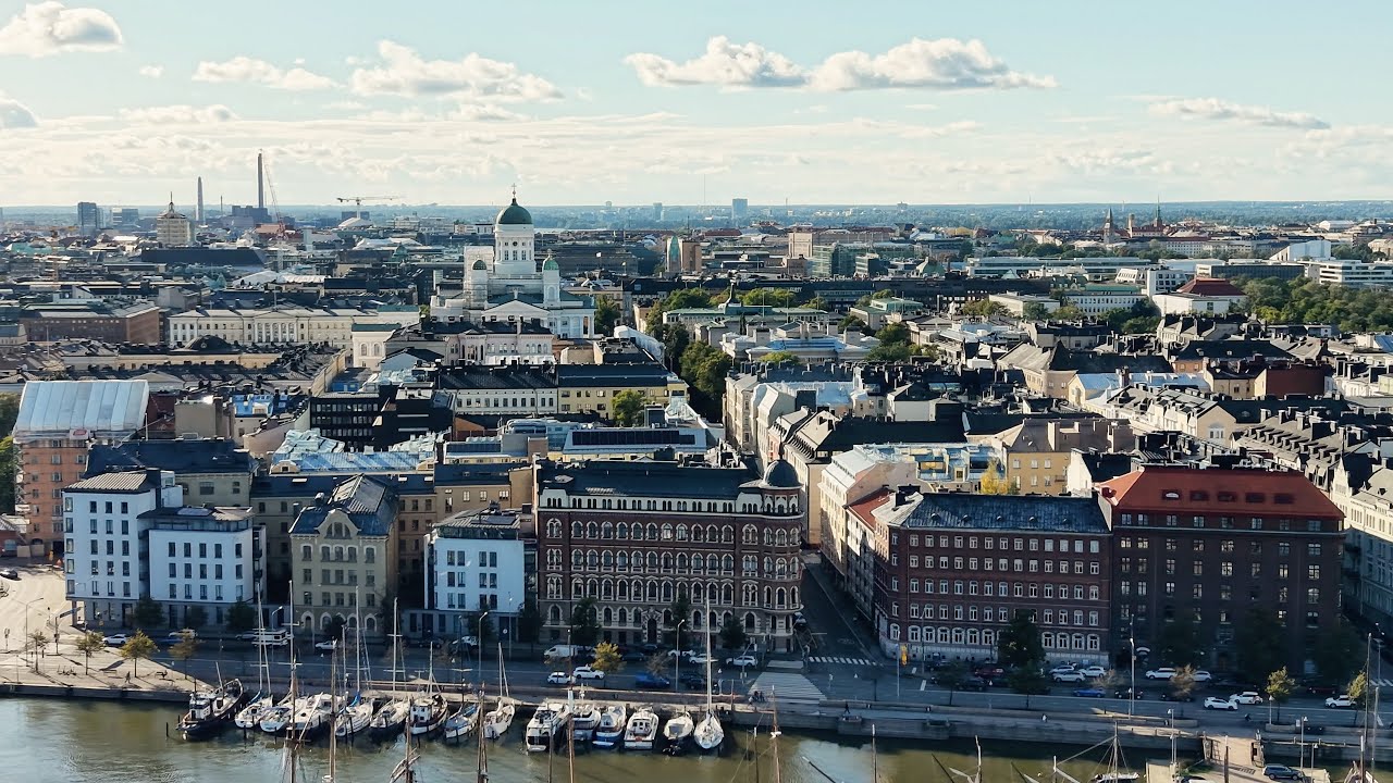 Helsinki Pohjoisranta, Katajanokka, Merihaka Bridge & Sompasaari, Sep ...