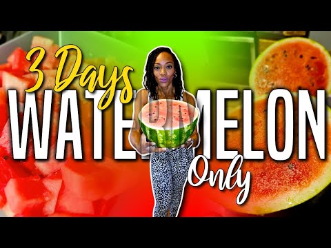 3-Day Watermelon Diet! Losing Inches (results) - YouTube