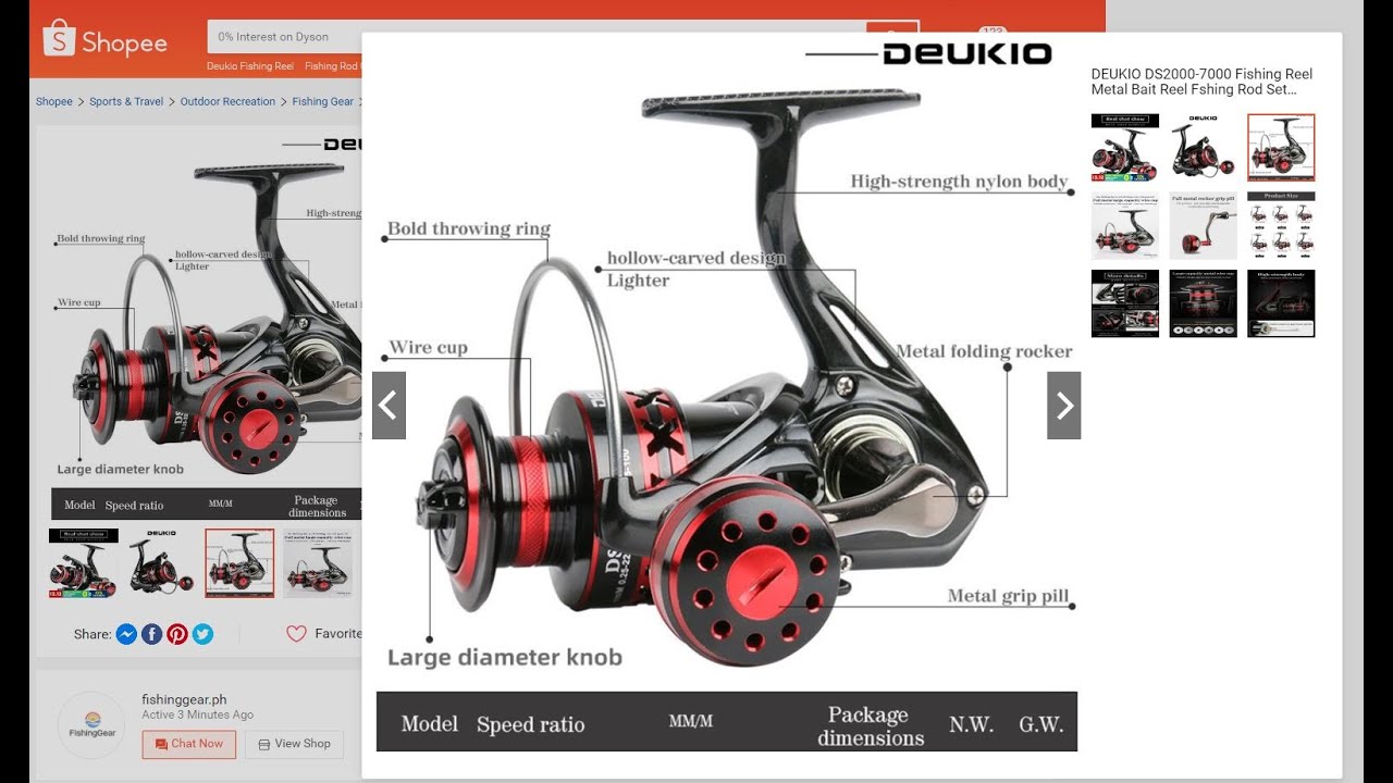 DEUKIO DS7000 Fishing Reel Metal REVIEW 2022 - YouTube
