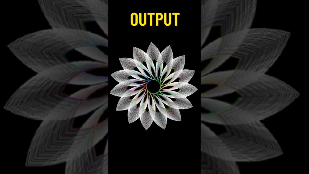 🔥Amazing pattern using python | Create turtle graphic using python | World of Python #shorts ...