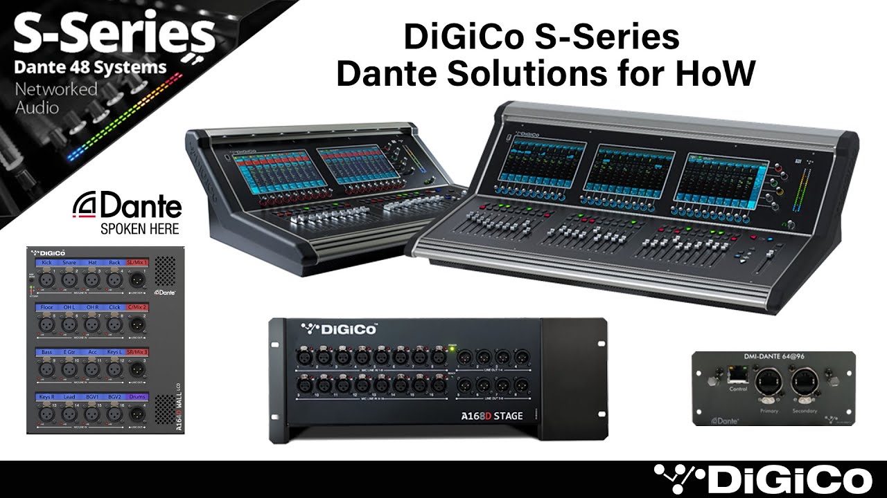 DiGiCo S-Series Dante Solutions for House of Worship - YouTube