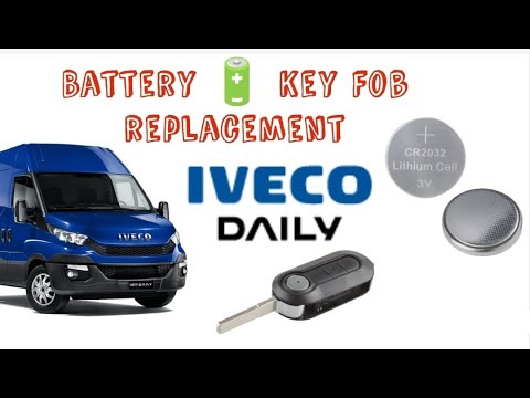 Iveco Daily (2020) Key Fob Battery Replacement (CR2032) - YouTube