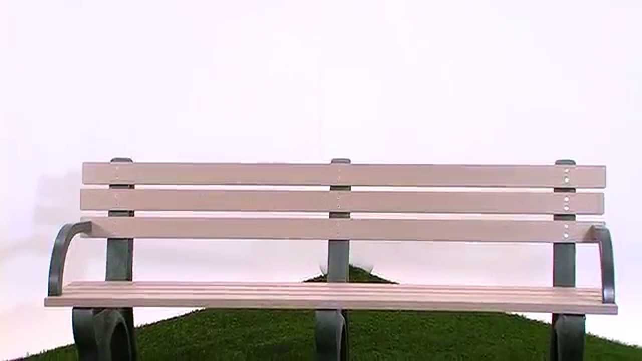 Economy Park Bench | Polly Products Economizer | 20 Year Warranty - YouTube