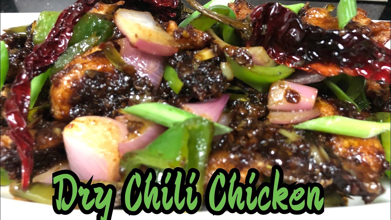 Dry Chilli Chicken 🌶 🍗 🐓 recipe | Restaurant style Chinese chili ...