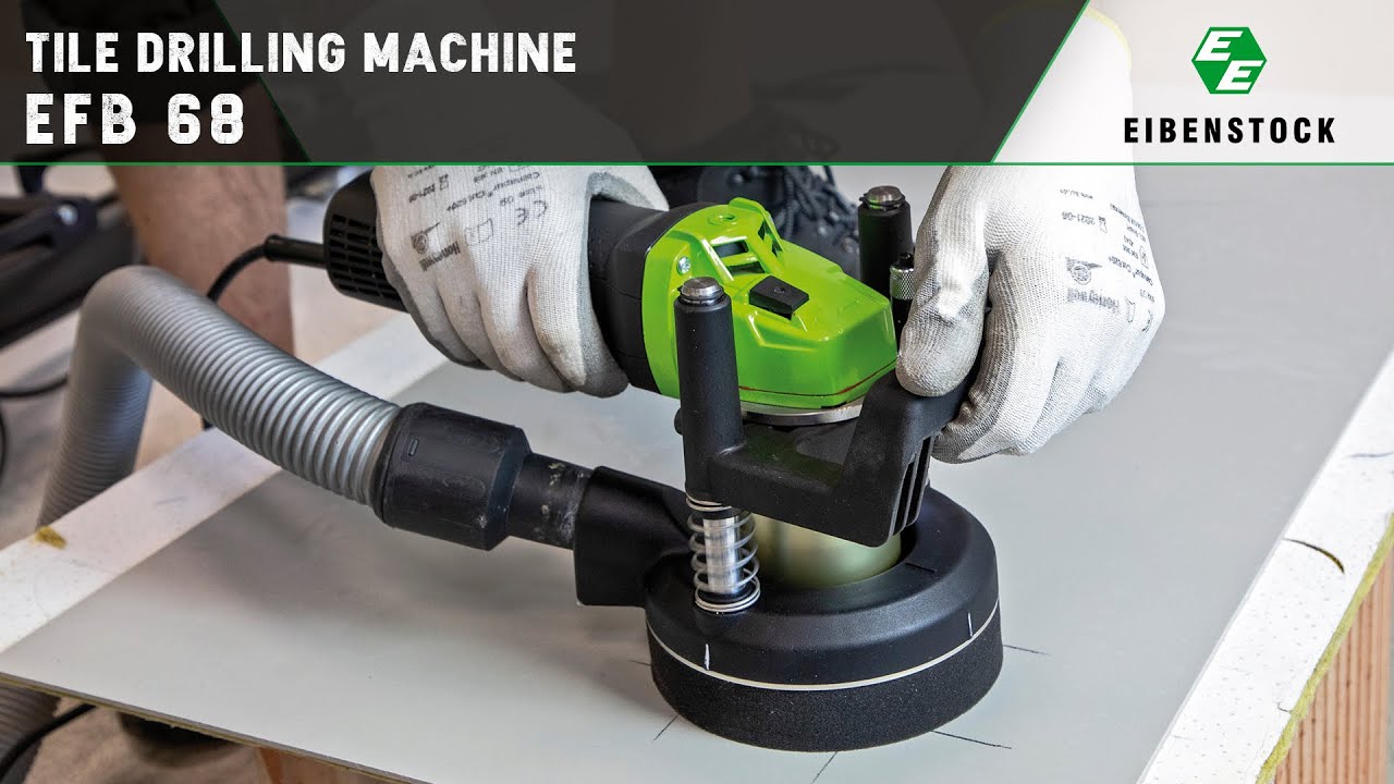 Tile drilling machine EFB 68 - YouTube