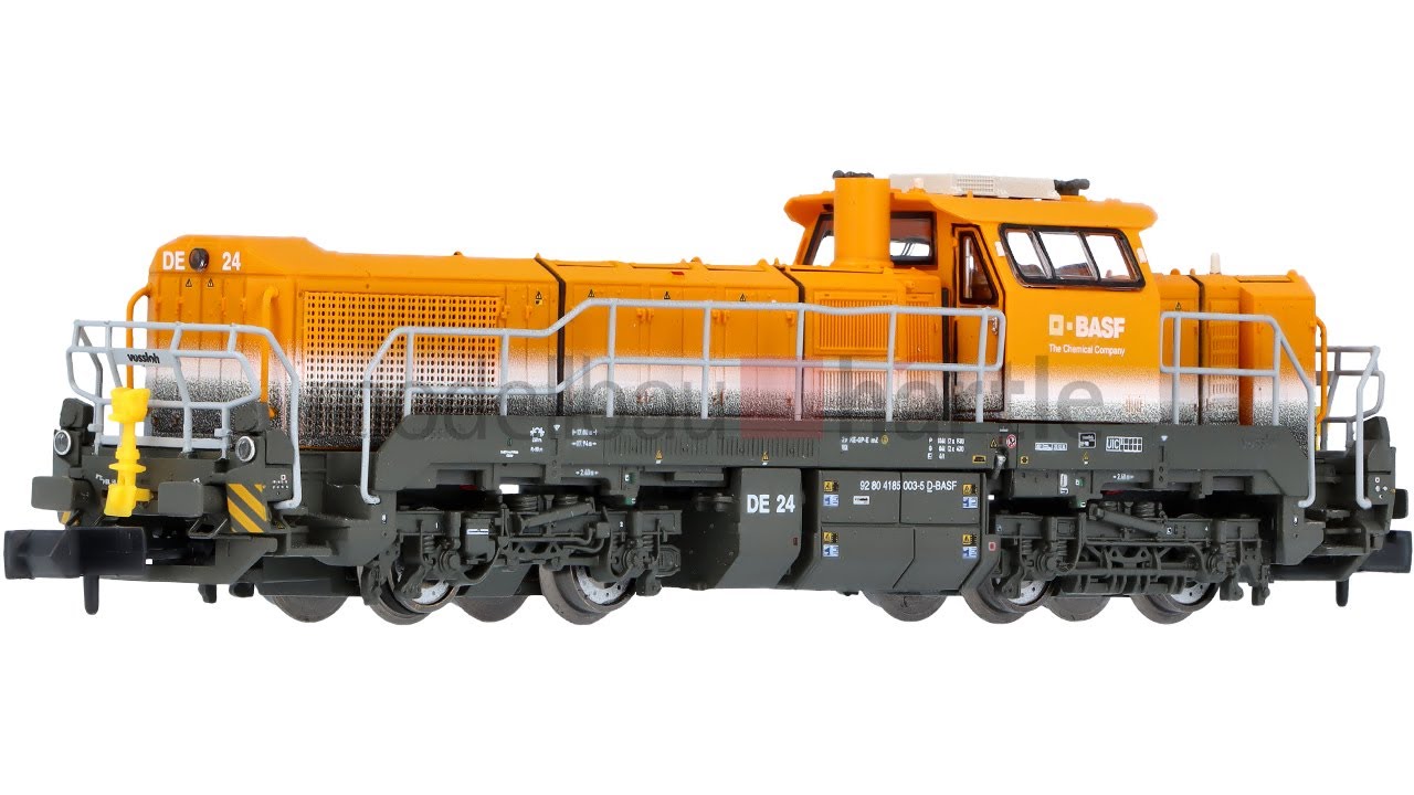 HOBBYTRAIN H32104/H32104S Diesellok Vossloh DE18 BASF | Spur N - YouTube