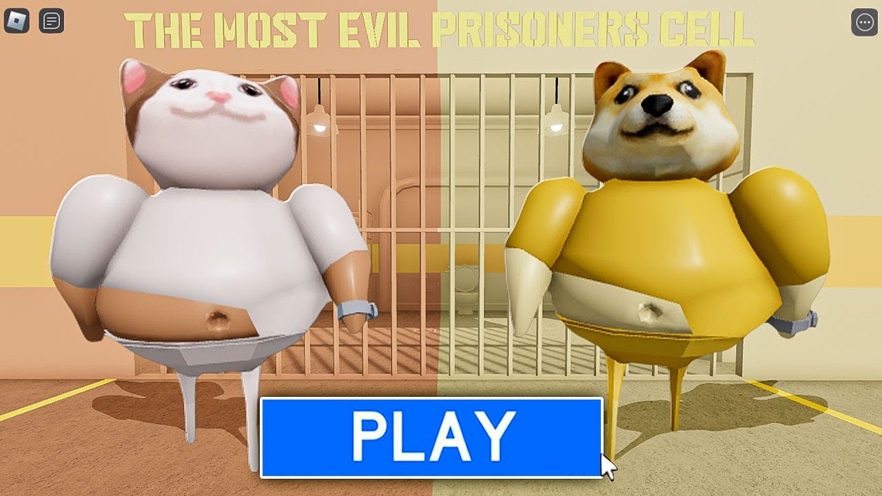 BARRY CAT Vs BARRY DOG New Update! in BARRY'S PRISON RUN(#Roblox) - YouTube