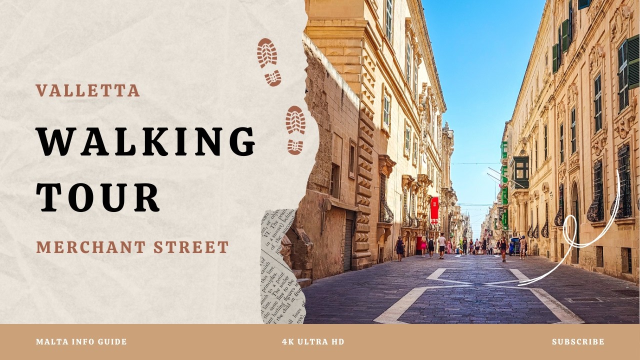 Exploring Valletta's Hidden Gem in Malta: Merchant Street | 4K UHD ...