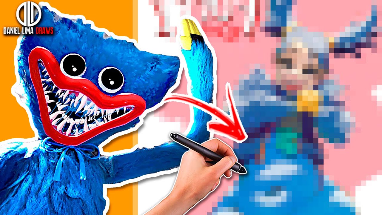 Huggy Wuggy | as human | Poppy Playtime | TIMELAPSE | SPEEDART - YouTube