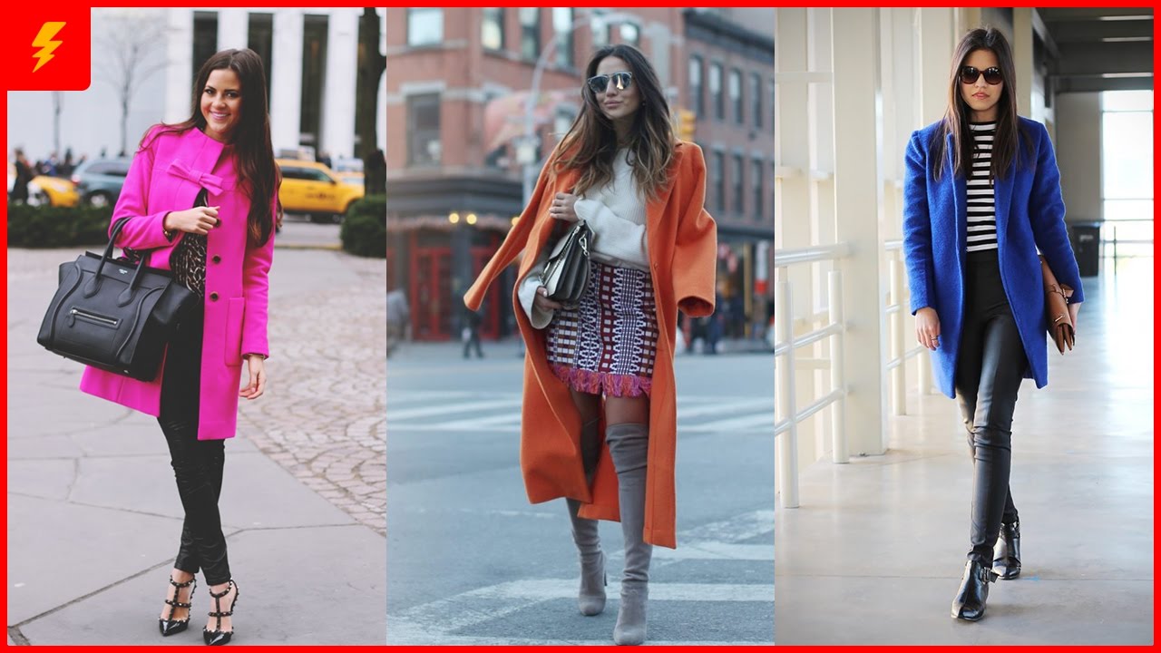 How to Wear a Colorful Coat - YouTube
