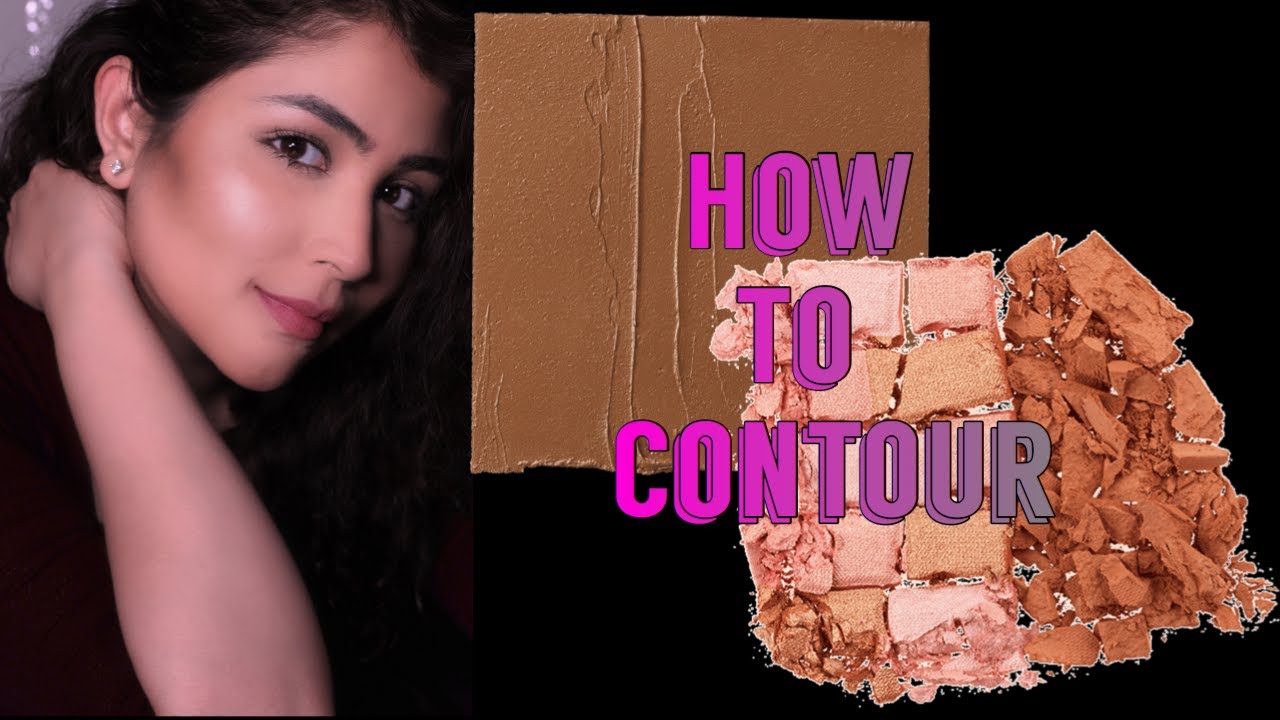 How to get a Natural Contour Using A Powder Bronzer ! - YouTube