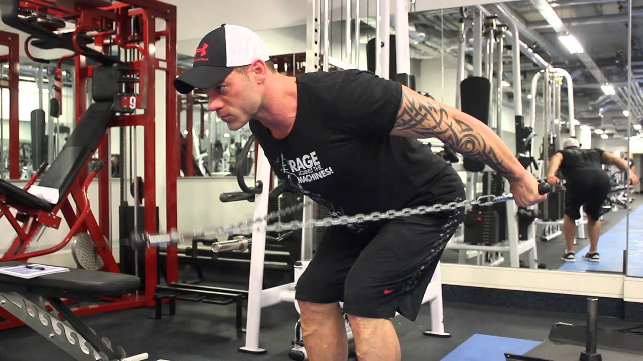 How to do: Cable Tricep Kickback - Overhand Grip | Olly Foster - YouTube