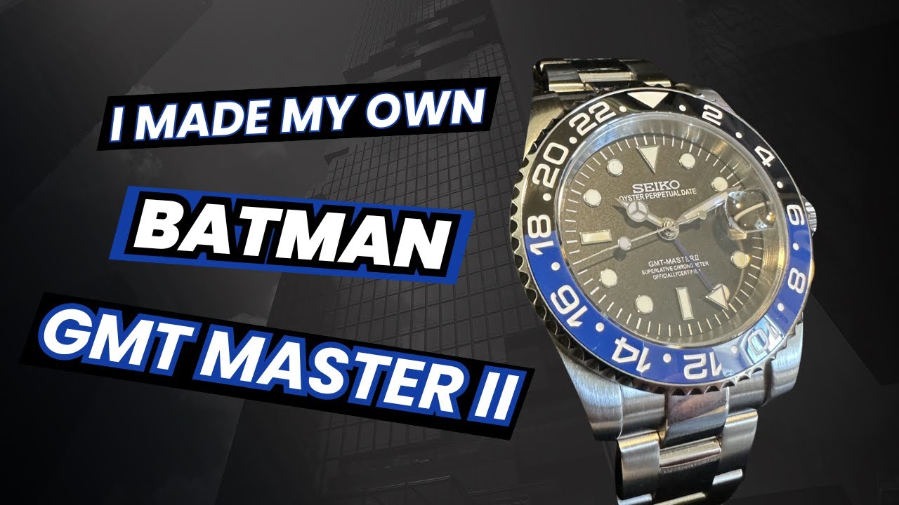 I Built a Batman GMT Master II with the NH34 (Full Watch Build) - YouTube