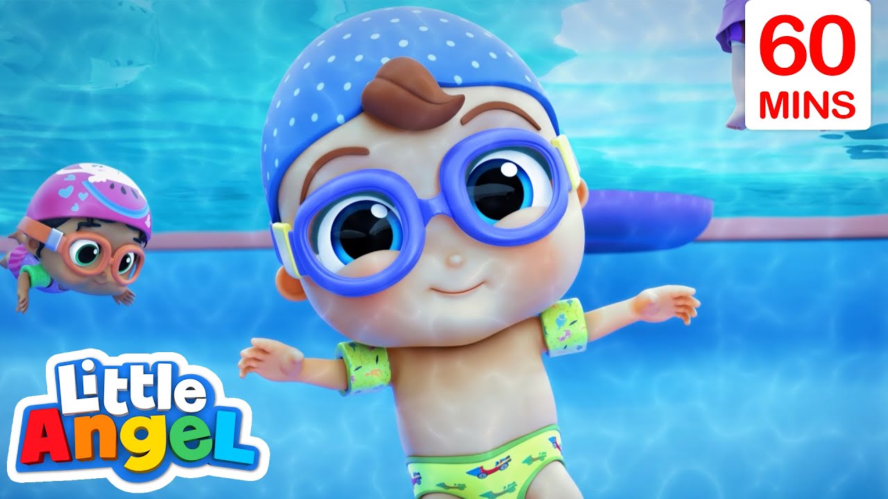 Healthy Habits at the Pool | Little Angel Songs & Nursery Rhymes ...