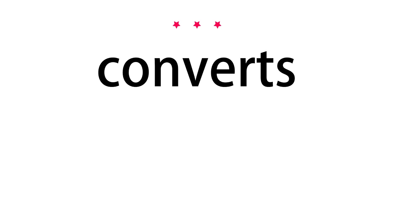 How To Pronounce Converts Vocab Today YouTube how-to-pronounce-converts-vocab-today-youtube