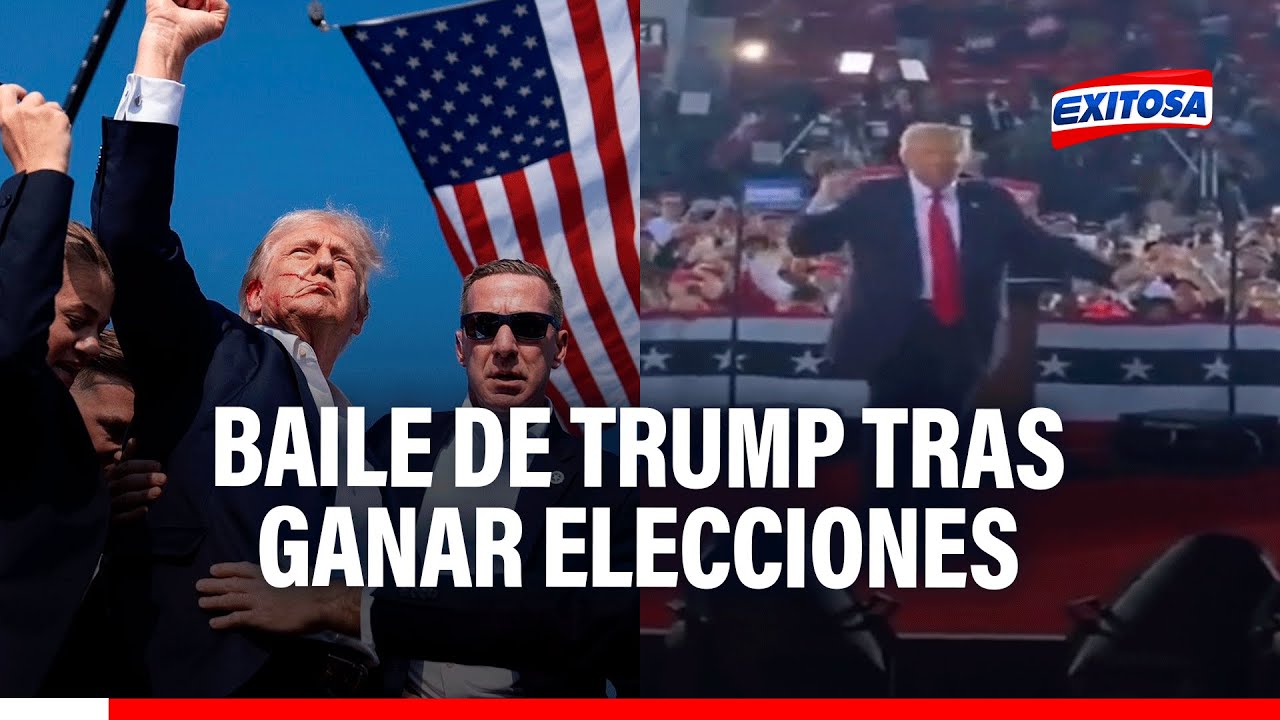 🔴🔵Donald Trump gana elecciones de EE. UU.: Así fue el particular baile ...