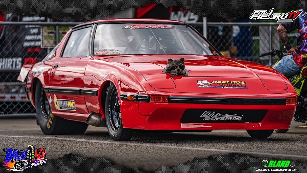 Mazda Rx7 13b Turbo El Tenaz en el Bracketazo para PAPA 2024 Orlando ...