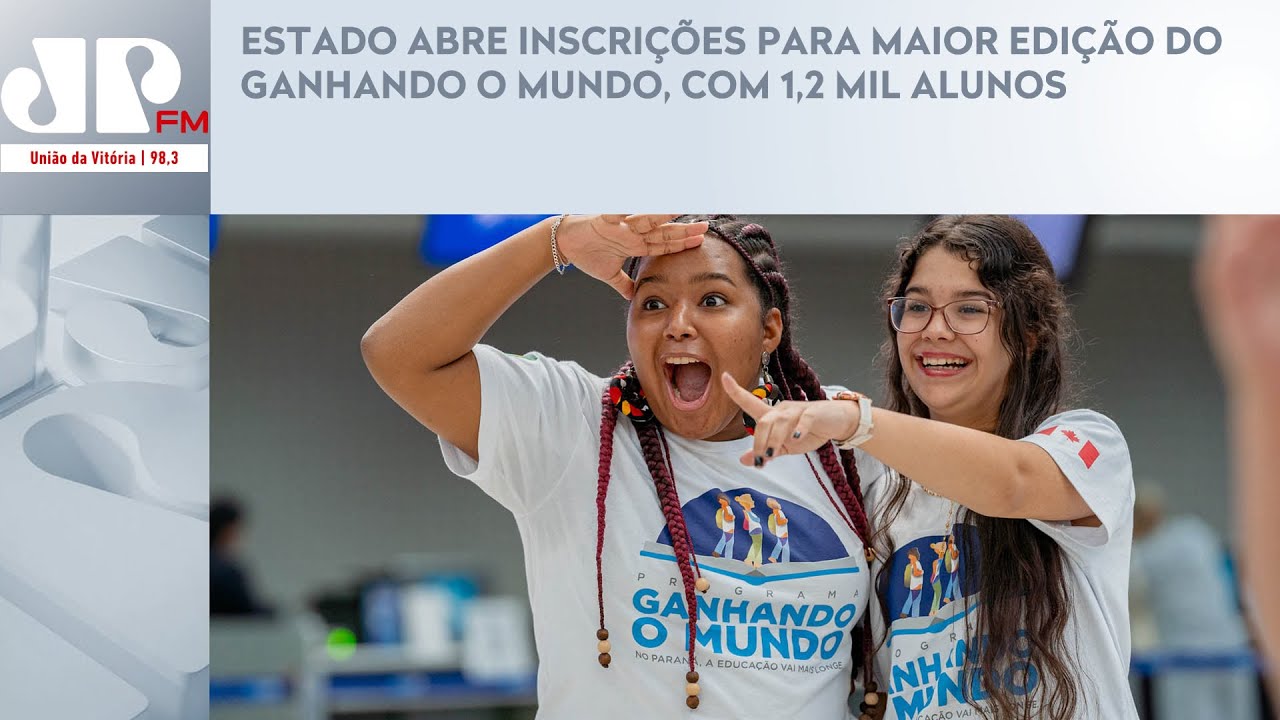 Estado Abre InscriÇÕes Para Maior EdiÇÃo Do Ganhando O Mundo Com 1 2