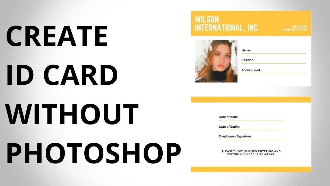 How To Make ID Card Without Photoshop in 2021 | Graphic Designing Part ...
