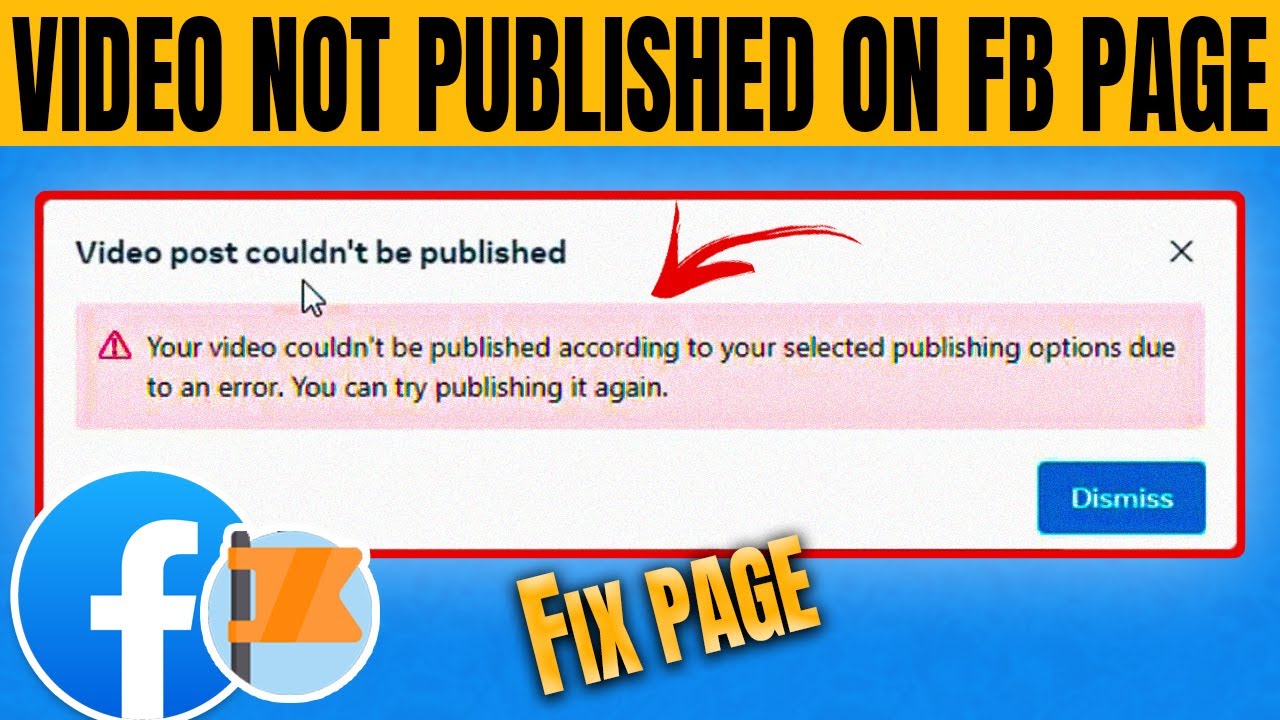 How to Fix "video post couldn’t be published" on Facebook page 2023 ...
