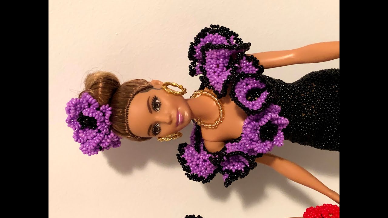 Barbie sukienka Flamenco czesc 2 - YouTube