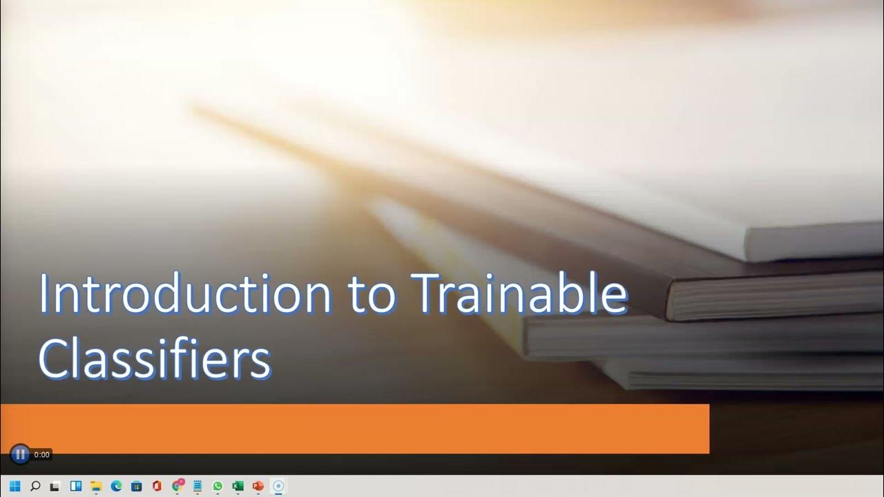 Trainable Classifiers - YouTube