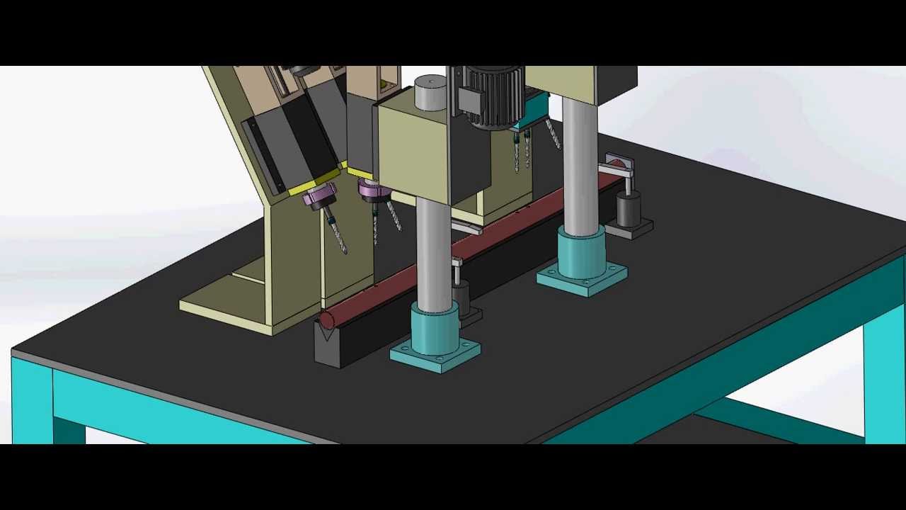 Multi Head Drilling Machine SPM - YouTube