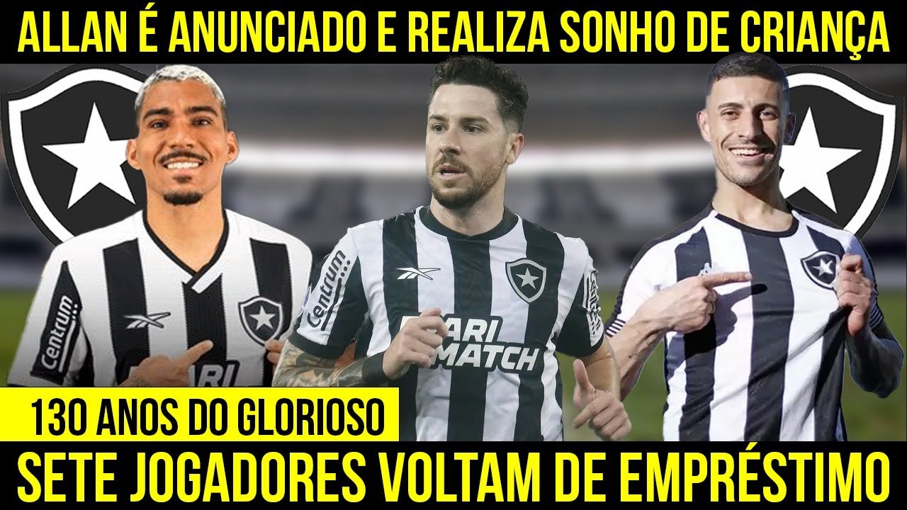 BOTAFOGO COMPLETA 130 ANOS: ALLAN É O PRIMEIRO PRESENTE DO DIA | SETE ...