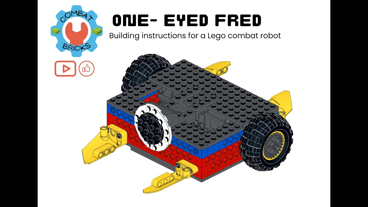 Lego combat robot - One-eyed Fred instructions - YouTube