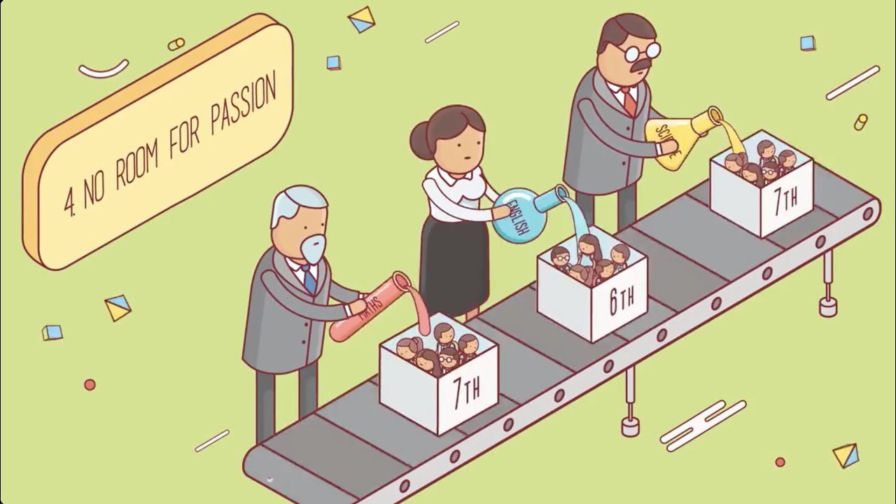 Traditional Schools Turn Kids Into Cogs - YouTube