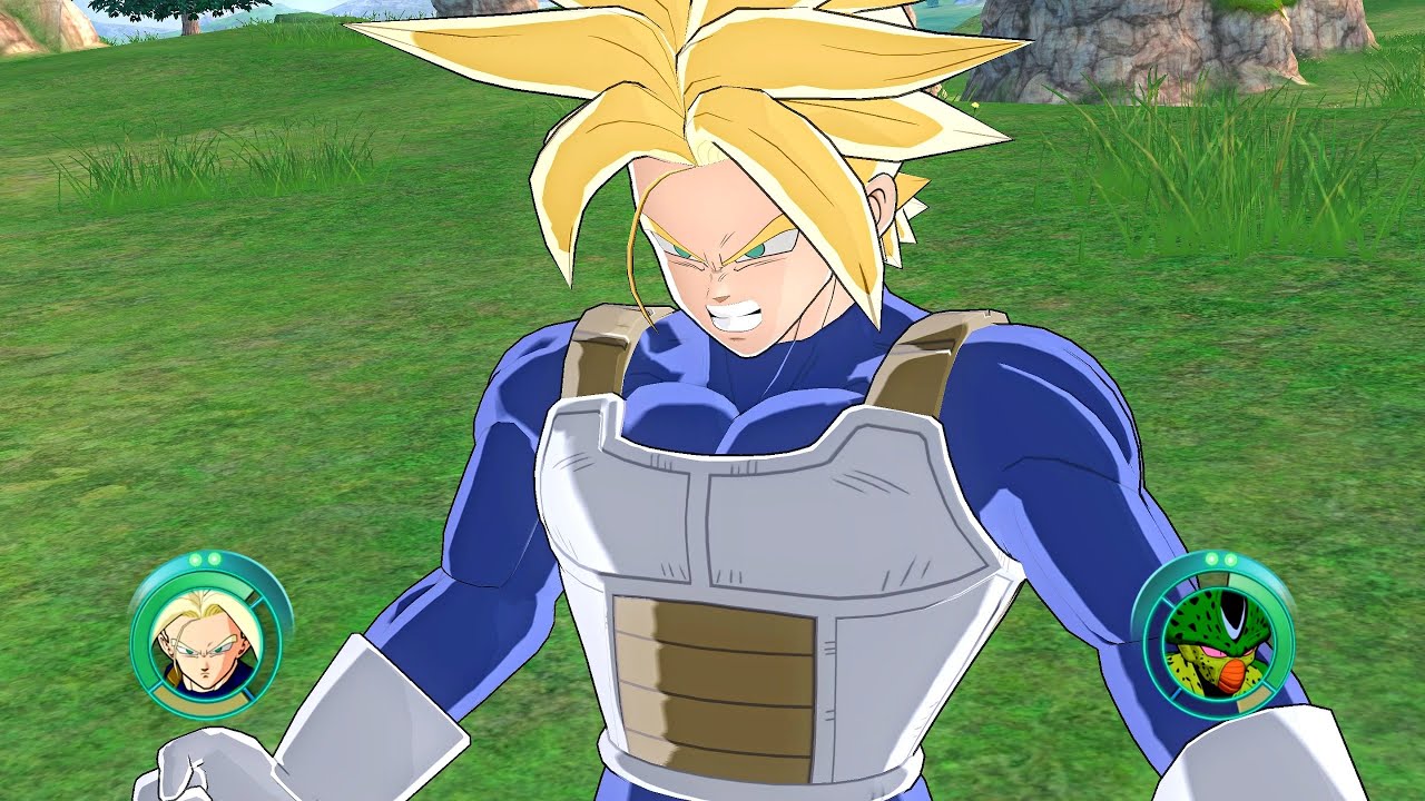 (Super Saiyan) TRUNKS vs CELL (1st Form) | DRAGON BALL Raging Blast 4K ...